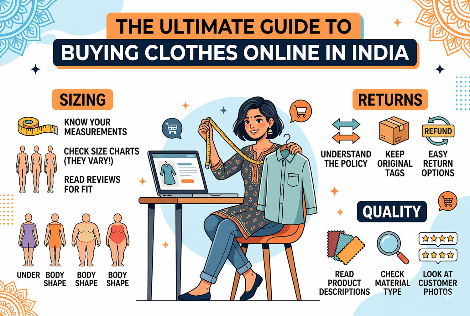 The Ultimate Guide to Buying Clothes Online in India — Sizing, Returns ...